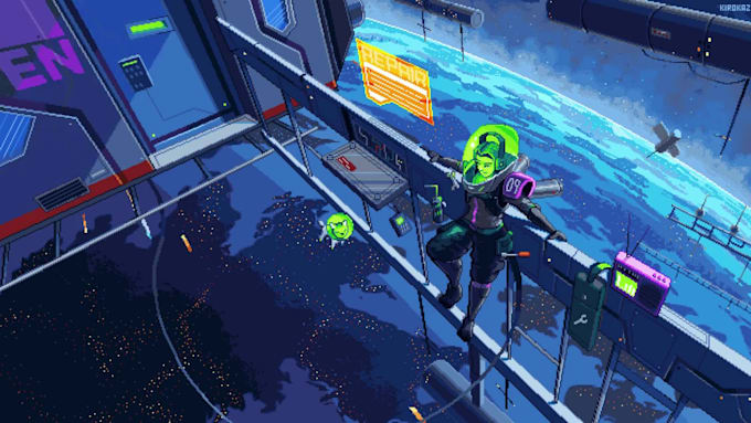 Design custom pixel art background and game art animation by Ola_hemie ...