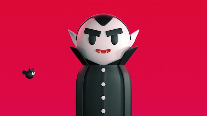 Make animated halloween dracula greetings by Veer654 | Fiverr