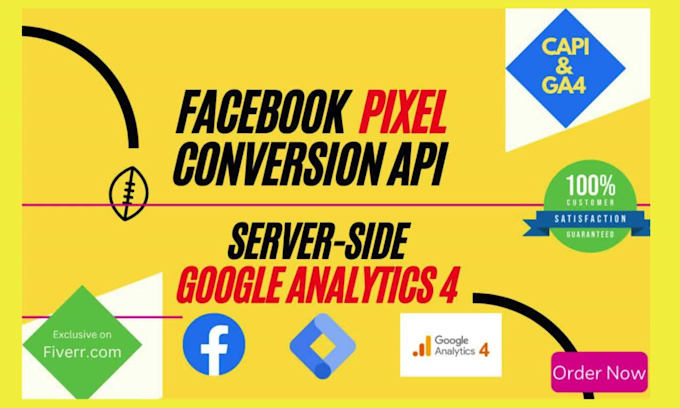 Setup facebook pixel conversion api and server side google analytics 4 by Track_wizard | Fiverr