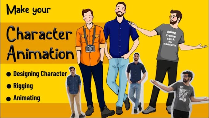 Design,rig and animate your character in moho by Soomamedia_ | Fiverr