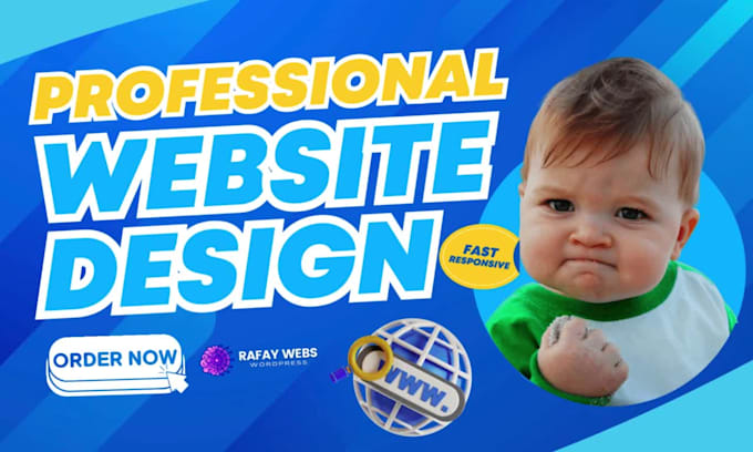 Create a professional wordpress website design, responsive and seo ...