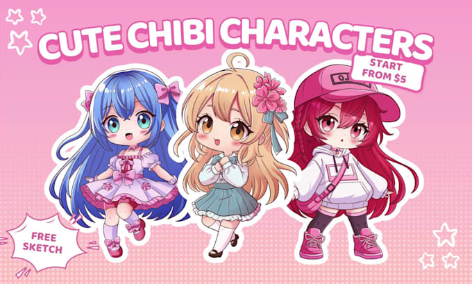 Dessiner des pfp chibi mignons, oc, stickers et fanarts personnalisés