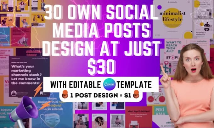 Design attractive social media posts with canva templates by ...