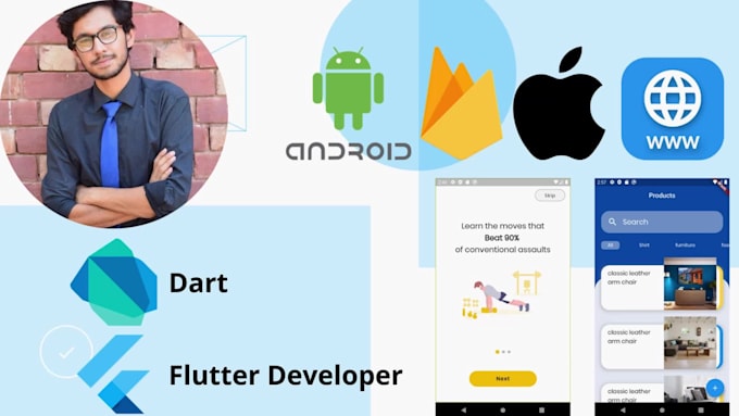 Build Your Ios And Android Mobile App Using Flutter By Ahamdrana Fiverr