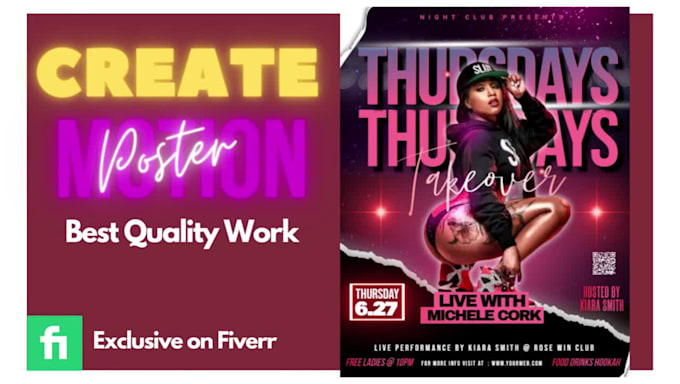 Create an stunning animation motion flyers posters for events or ...