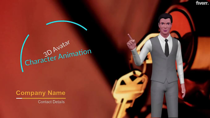 Design 3d character avatar explainer video animation ads in any ...