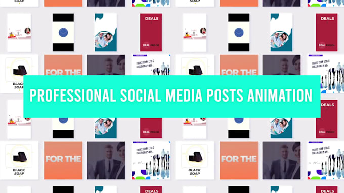Animated social media post design and video templates editing by ...