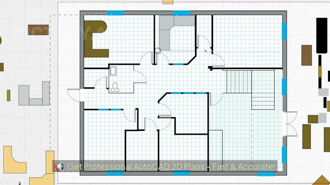 Be your architect, draftsman for house plans, autocad 2d floor plan by ...