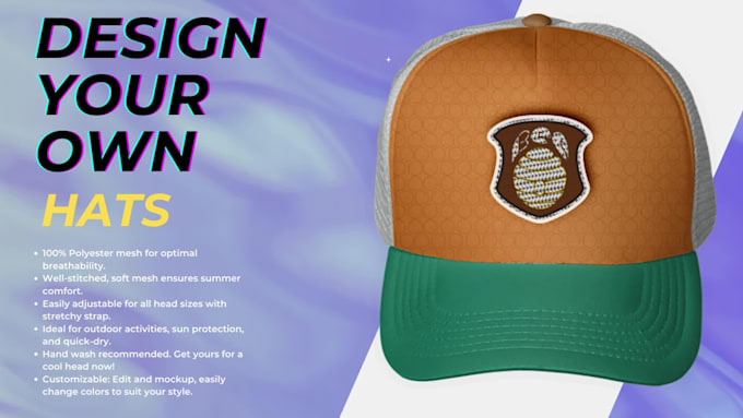Design your custom hat cap, beanies, and hoodie mockup by ...