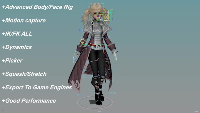 Rig 3d model in maya for animation, unreal, unity by Ibrahimmoussi | Fiverr