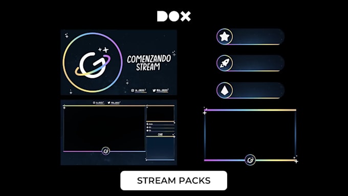 Create amazing custom animated twitch stream pack by Dionnix | Fiverr