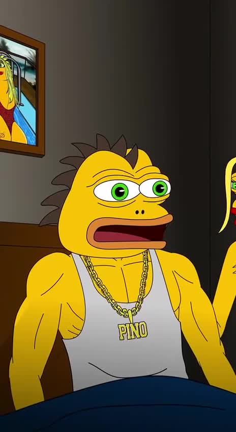 Crypto meme video, 2d memecoin animation, meme coin art, 2d meme ...