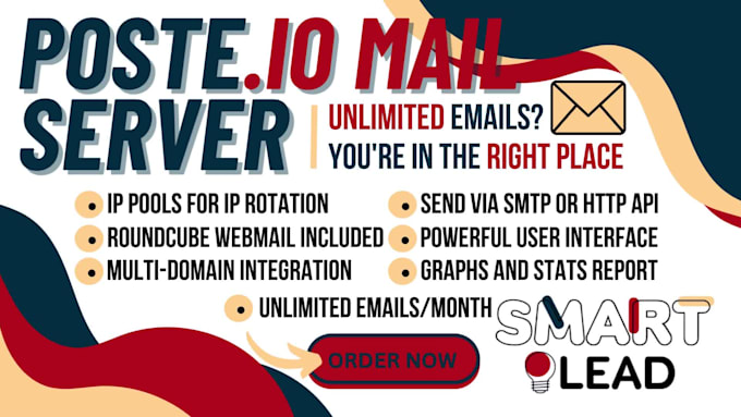 Install and config a full smtp with poste io mail server by Smart_lead_inc | Fiverr