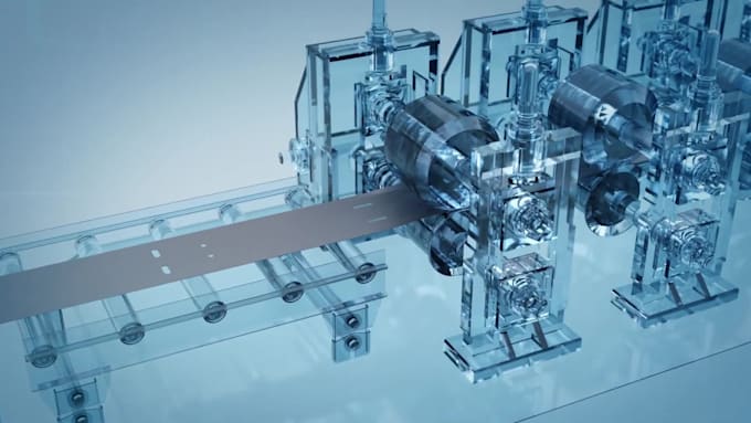 Do 3d industrial animation robotic machine animation manufacturing ...