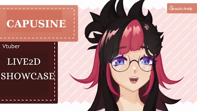 Draw and rig live2d vtuber, 2d vtuber model, 2d vtuber rigging, vtube studio by Capusine | Fiverr