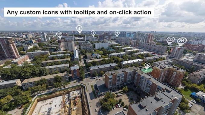 Do virtual tour design with any custom icons text actions by Aleksian ...