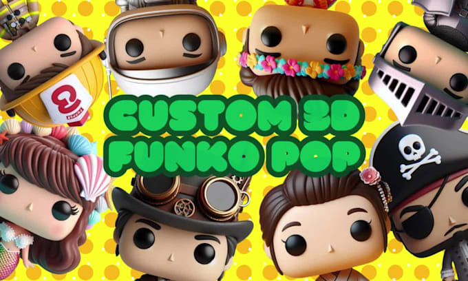 Create a custom 3d funko pop modeling for your project