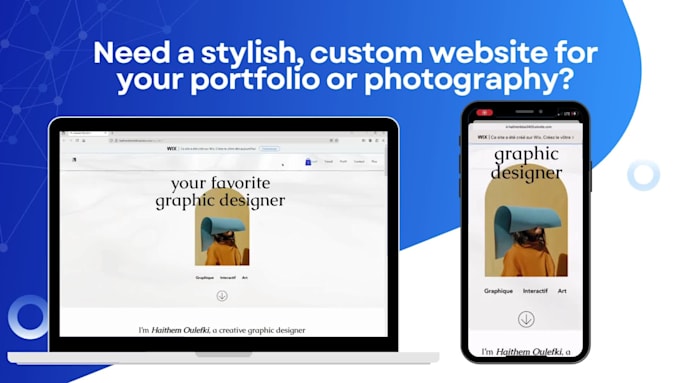 Build a custom and stylish website for portfolio by Bronoooo | Fiverr
