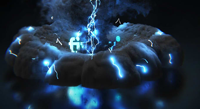 Make your logo come out of a smoke storm with lightning by ...