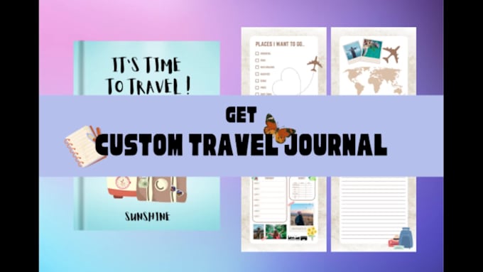 Design a minimal, full custom and professional travel planner,journal ...