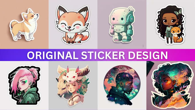 Design amazing custom stickers and logo by Buraxisgames | Fiverr