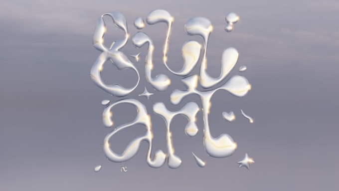 Make a custom typeface with molten chrome effect, chrometype by Bill_art_ | Fiverr