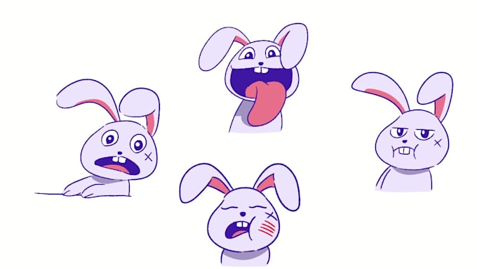 Create 2d cute and fun gif for your social media stickers by Anggapraz ...