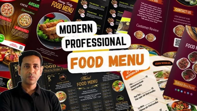 Design professional food menu food flyer restaurant menu print menu ...