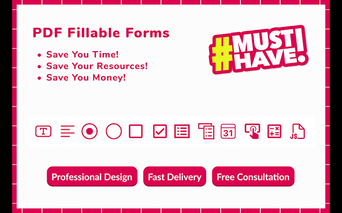 Design interactive pdf forms by Imuneebkhan | Fiverr