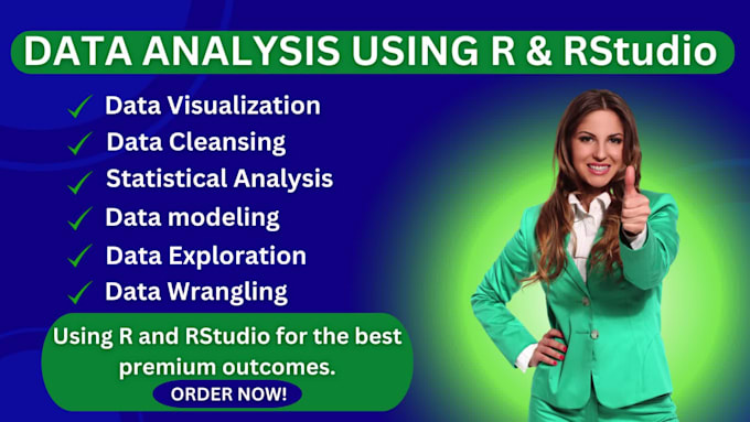 Do statistical data analysis using r and rstudio by Maha_khan1 | Fiverr