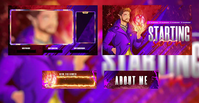 Design and animate custom stream package for twitch by Hamzaabbasi464 ...