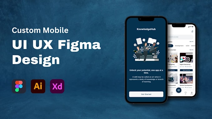 Do custom mobile ui ux figma design or website ui ux design by Sadia ...