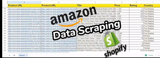 Do ecommerce products scraping and data mining by Rehan_pak | Fiverr
