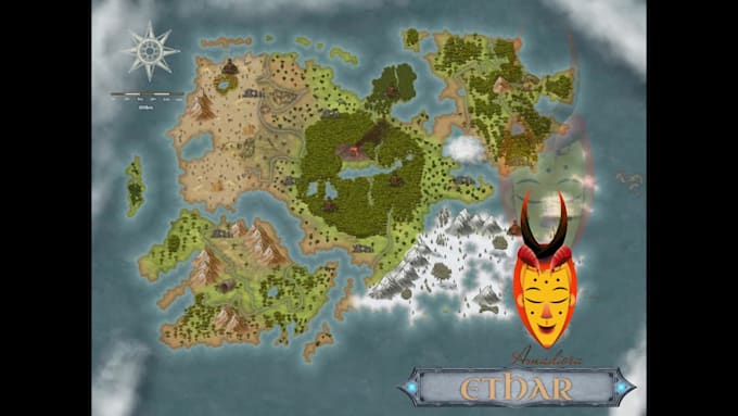 Make you 4 types of mind blowing fantasy map by Amadiora | Fiverr