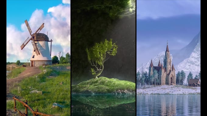 Create 3d scenes, environments and assets by Dexter0016 | Fiverr