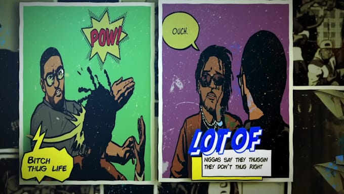 Create an custom illustrated comic book lyric video for your song by ...