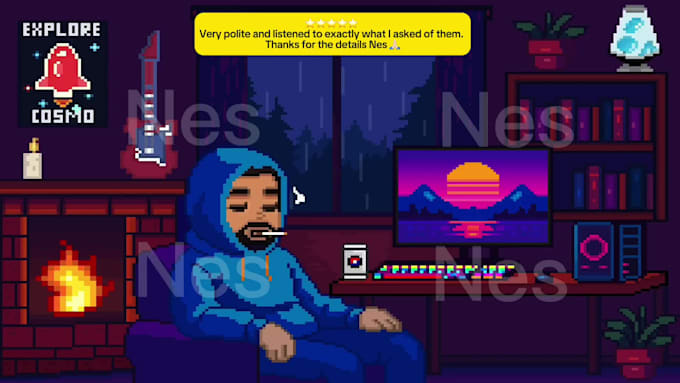 Create animation 8bit, 16bit pixel art videos by Carlos6vc | Fiverr