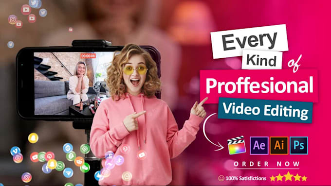 Do professional video editing according to your demand by Creativeanni553 | Fiverr