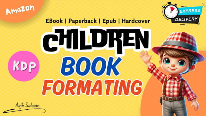 Format and publish paperback, hardcover ebook childrens book for amazon ...