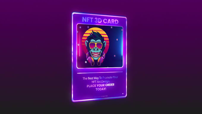 Convert your nft art to a 3d rotating nft card by Nft_trade | Fiverr