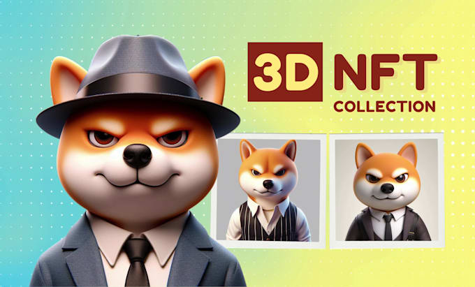 Create 3d nft art character collection with cartoon style by Sukastic ...