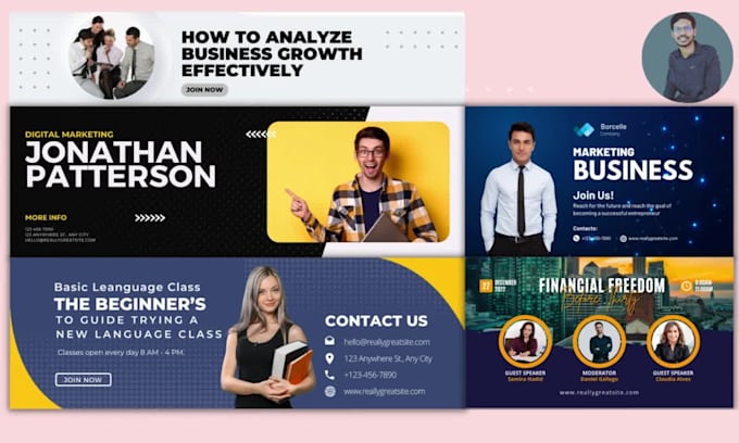 Design twitter header, facebook cover, banner by Shafiiuddin | Fiverr