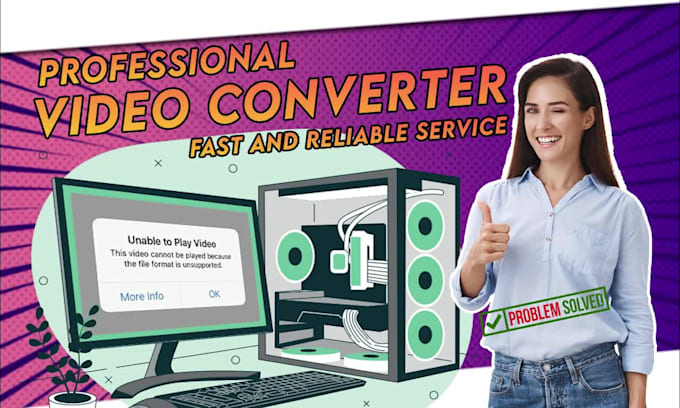 Convert your video files to any format of your choice by Haszter | Fiverr