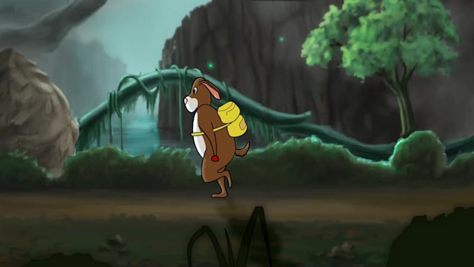 Create 2d hand drawn frame by frame character animation by ...