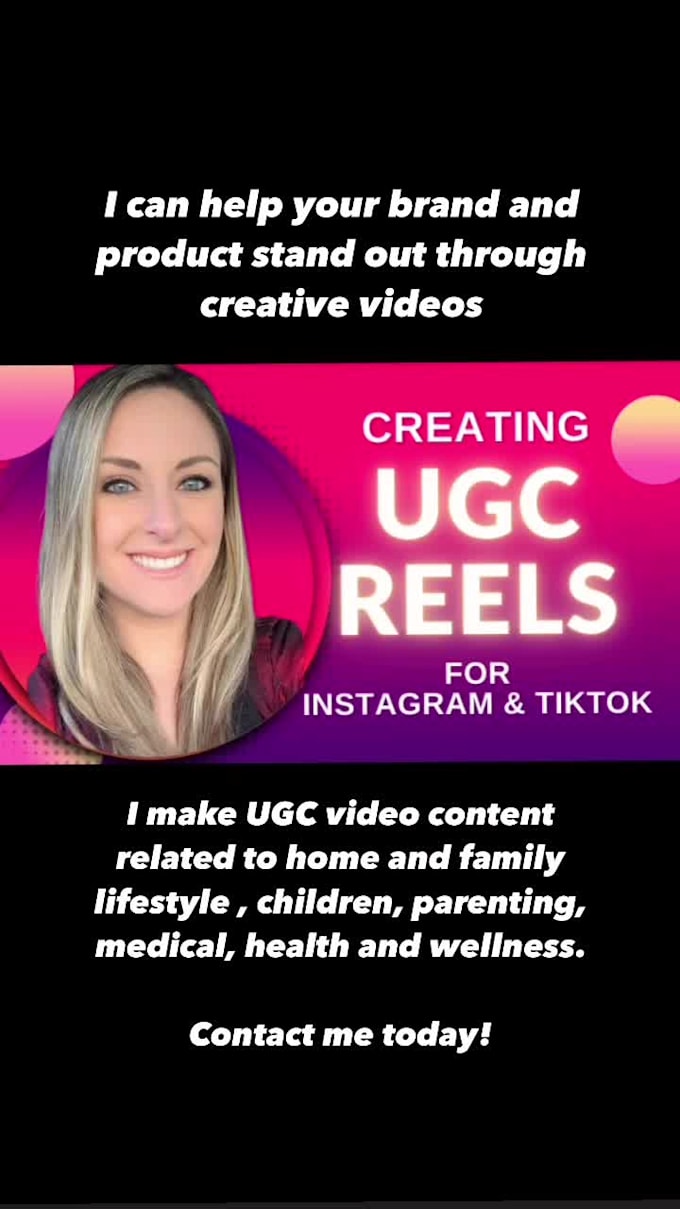 Create authentic ugc social media videos to help your brand stand out by Rarelifemom | Fiverr