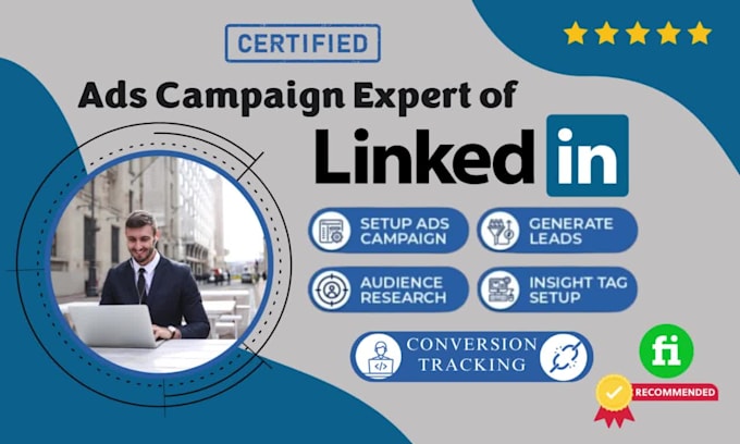Setup high performing linkedin ads campaign, setup linkdin insight tag with gtm by Freelancer_jr ...