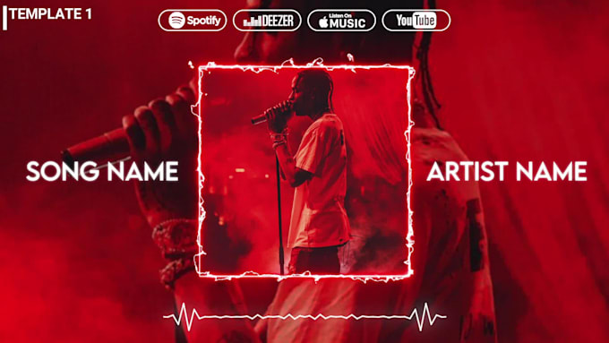 Create unique audio spectrum or music visualizer by Ez_motion | Fiverr