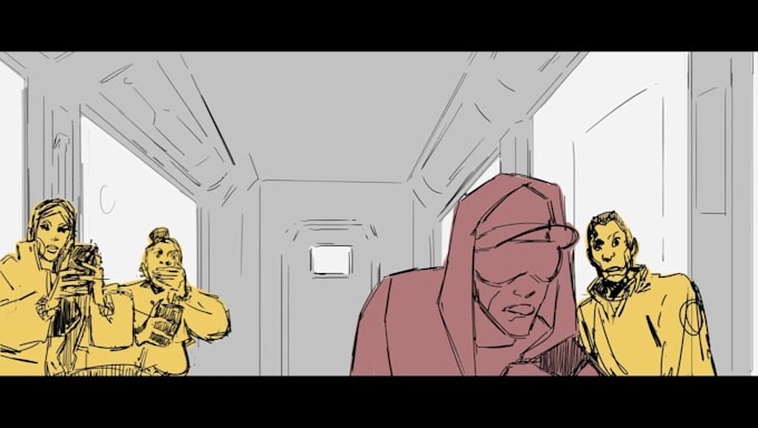 Do 2d traditional animation, line art, frame by frame, hand drawn ...