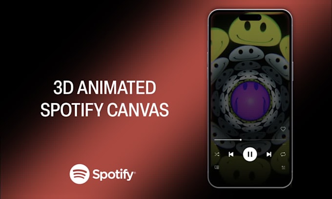 Animate a trippy 3d spotify canvas loop by Threedchrom | Fiverr