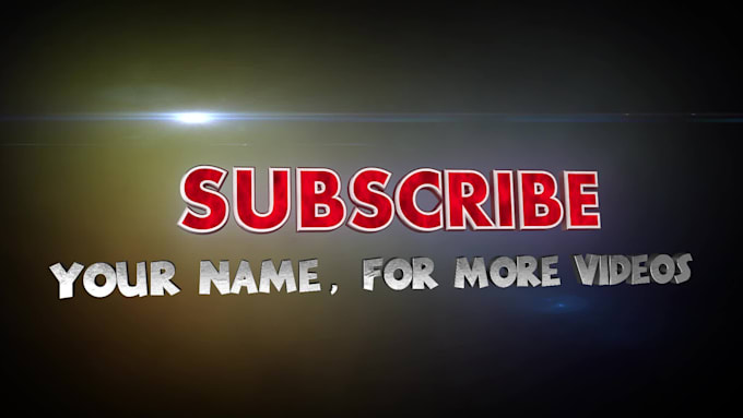 Make this awesome subscribe end screen outro for youtube by Mrdanish70 ...